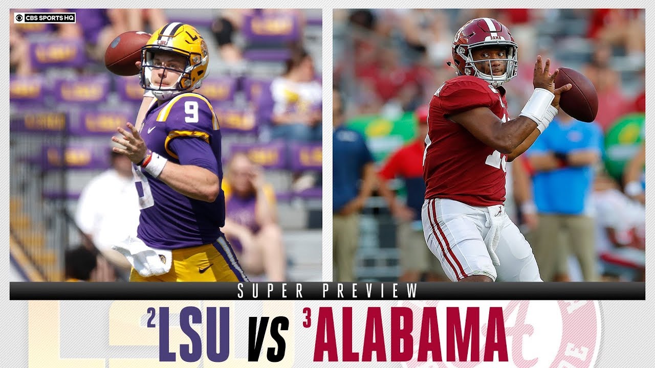 No. 2 LSU vs. No. 3 Alabama: SUPER PREVIEW | CBS Sports HQ - YouTube