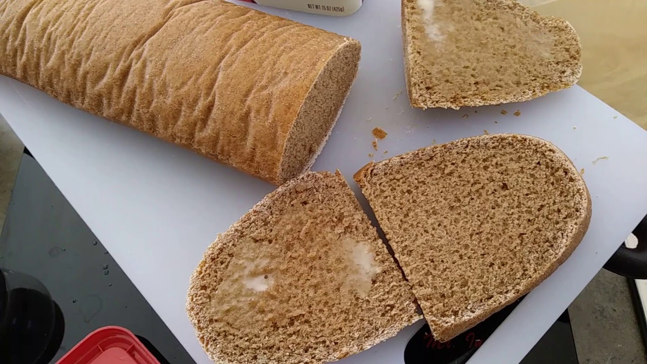 Slicing and tasting solar cooked sourdough bread in the Rand oven - YouTube