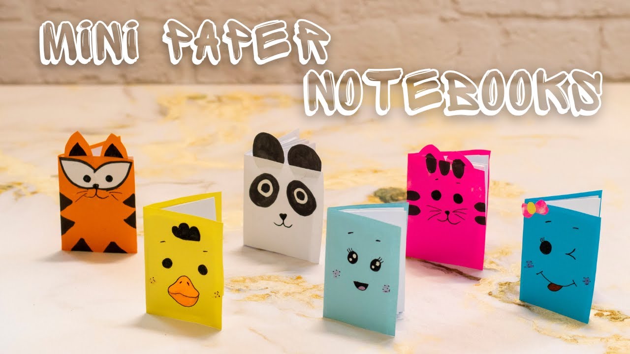 DIY mini NOTEBOOKS 1 sheet of paper | origami notebook | Ideas for ...