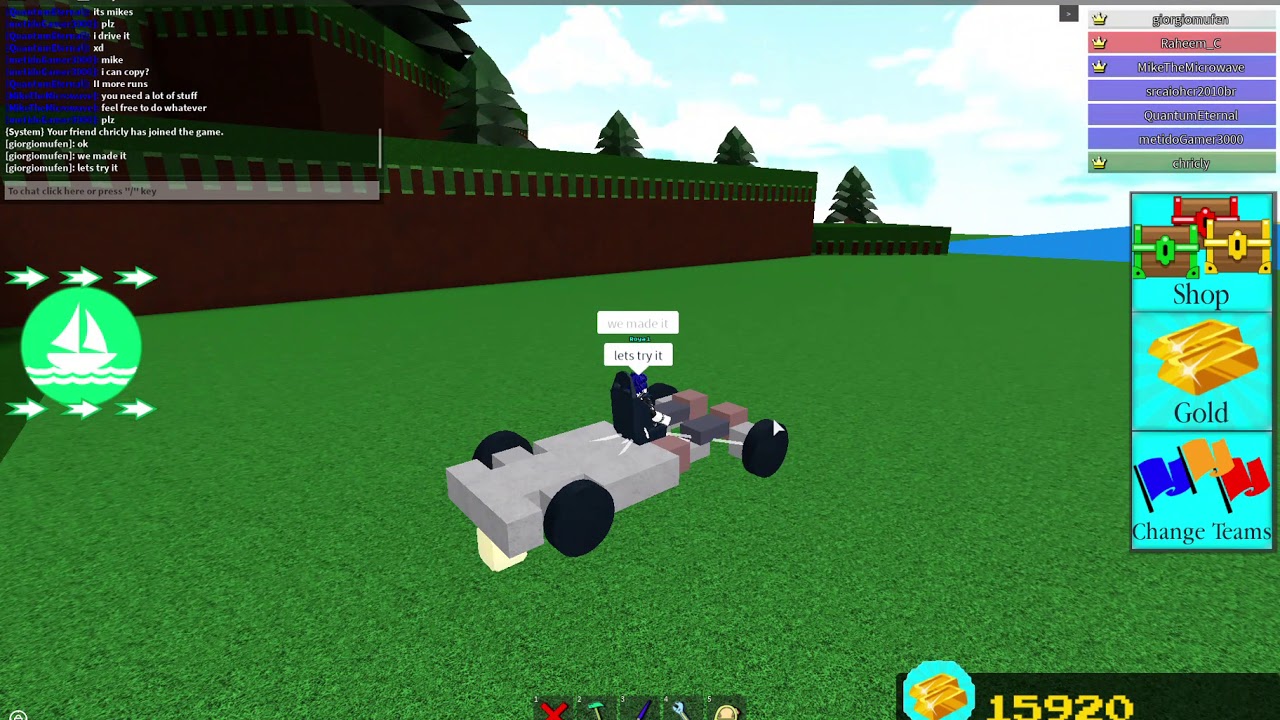 how to build a working car in build a boat for treasure - YouTube