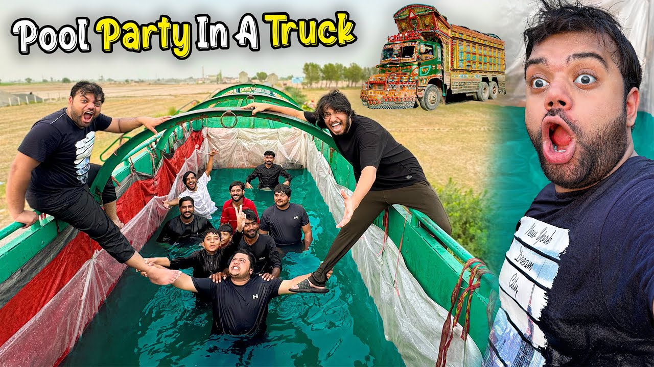 Pool Party In A Truck 🥳 | Truck Ke Andar Swimming Pool Bana Diya 🚚 🌊 | Crazy Amount Of Fun 😍 ...