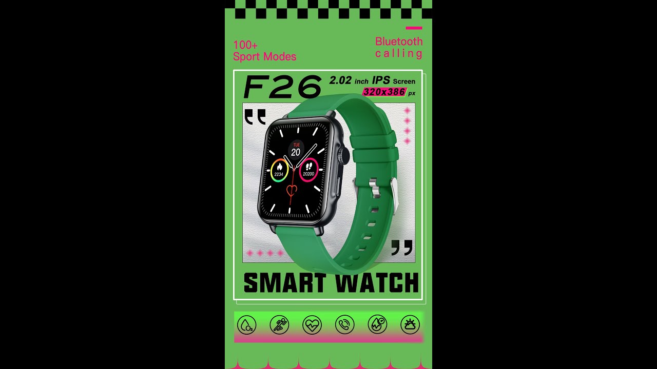 SMA Smart Watch F26 2.02-Inch Big Screen Sports Smartwatch - YouTube