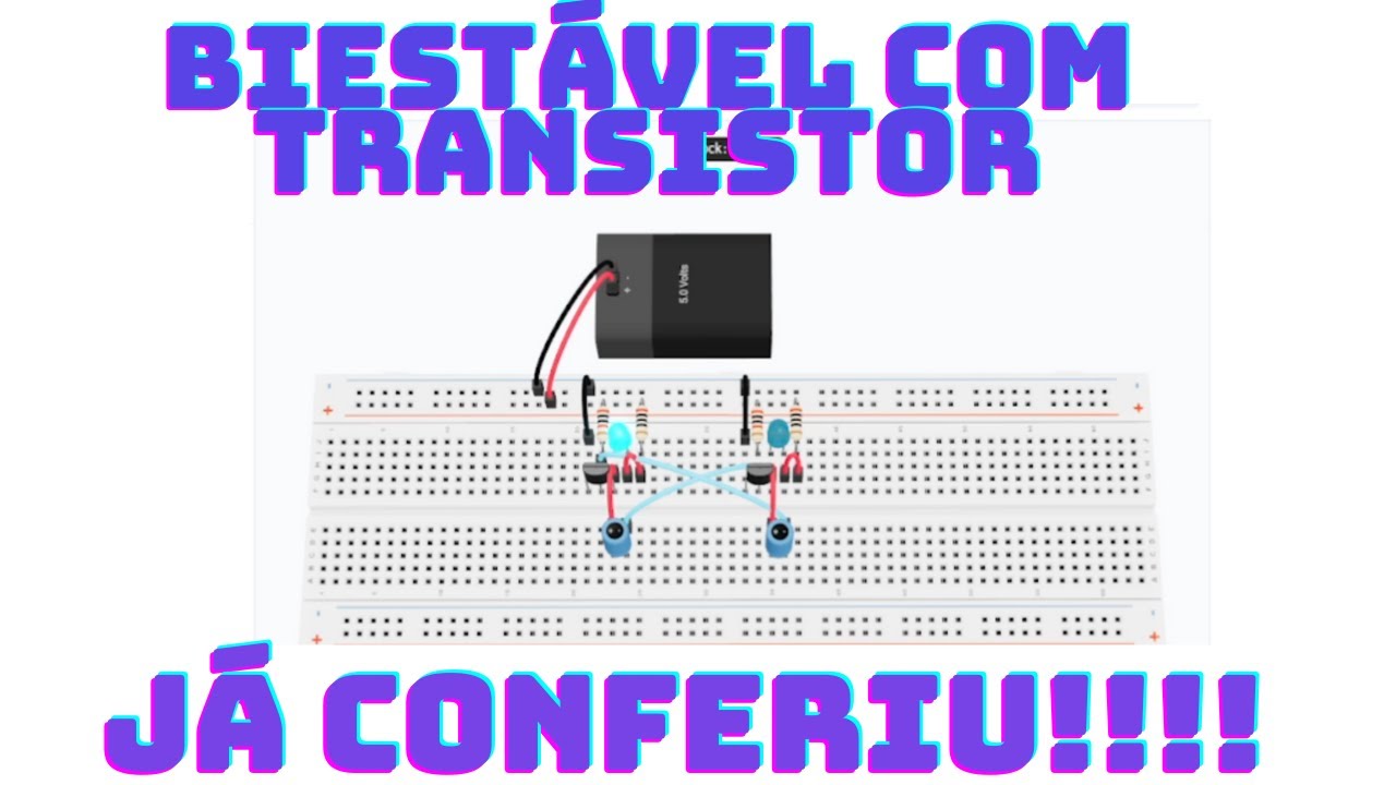 Biestável Circuito Com Transistor - YouTube
