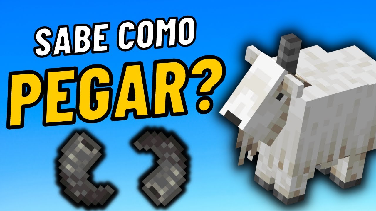Como Pegar O Chifre Da Cabra No Minecraft Bedrock #minecraftgameplay ...