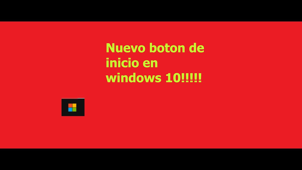 Como poner el nuevo boton de inicio de windows 10!! - YouTube