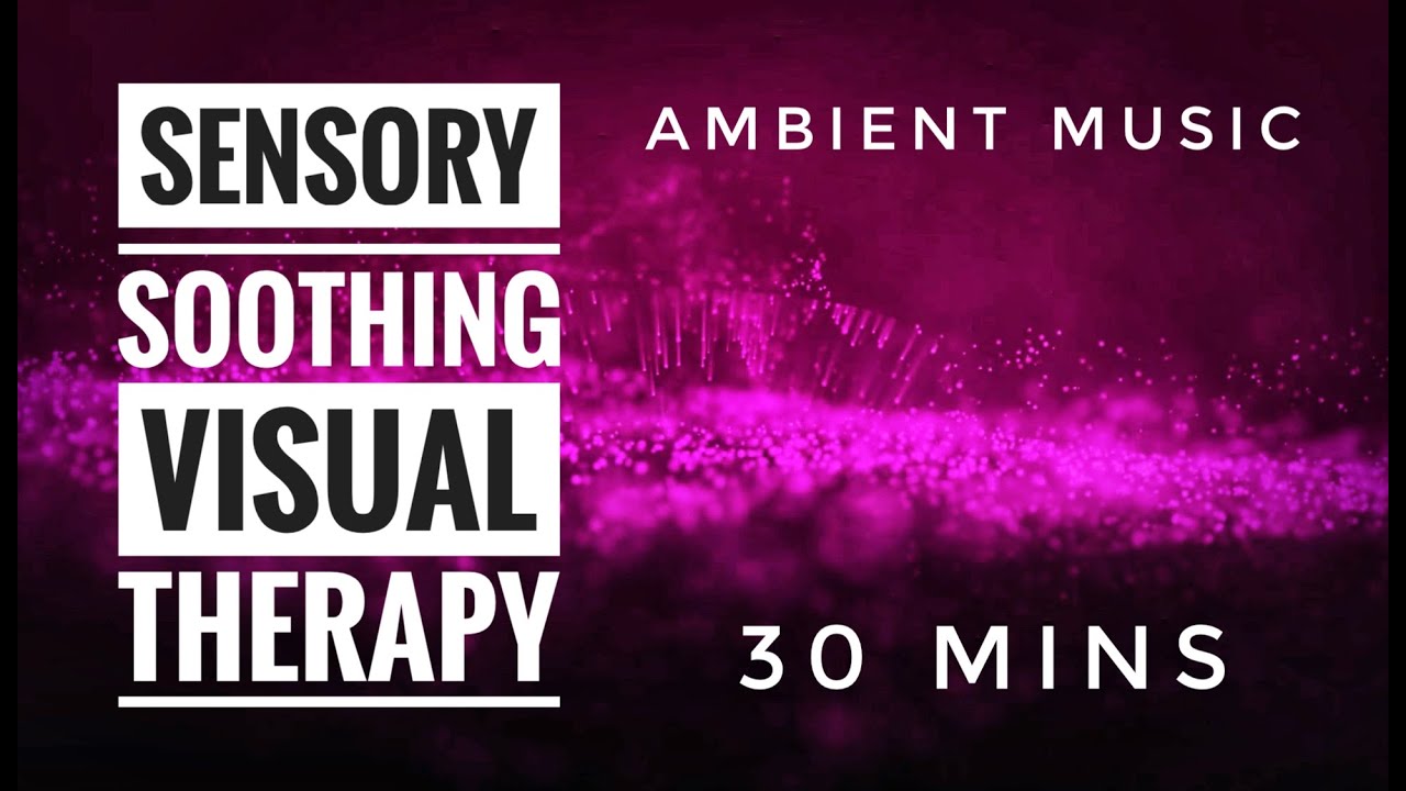 Sensory Soothing Visual Therapy | Purple Particles | 30 Minutes - YouTube