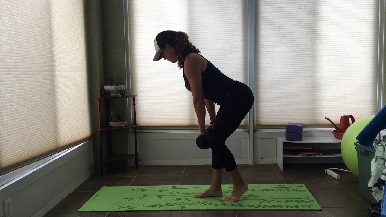How To Dumbbell B-Stance Deadlift - YouTube