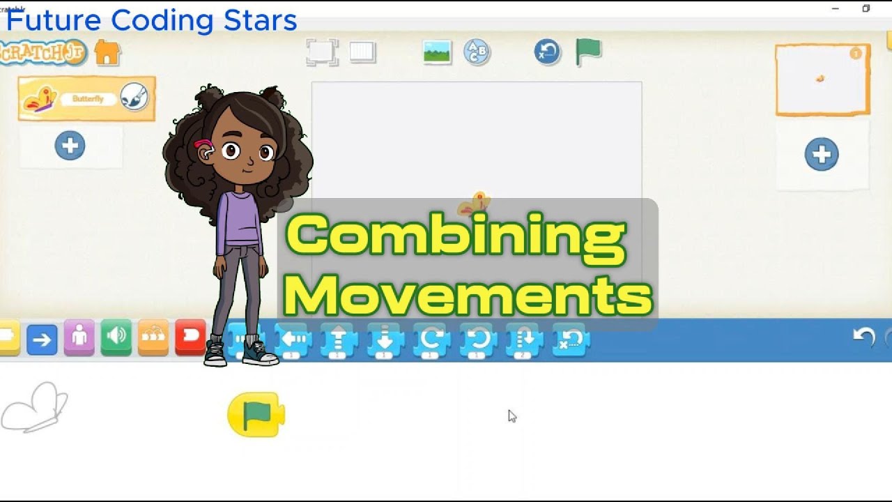 4 - ScratchJr Tutorial: Combining Motion Blocks for Complex Movements ...
