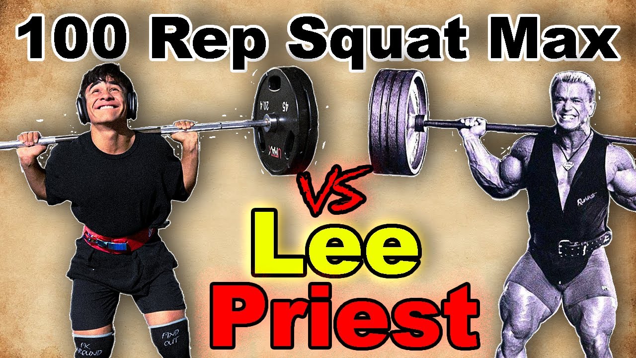 Attempting Lee Priest 100 Reps Squat Max | Full Leg day workout Routine ...