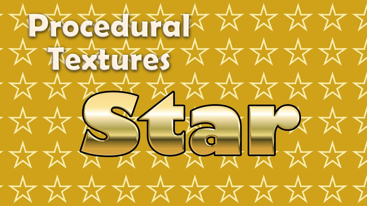 Star Shape using Affinity Photo's Procedural Texture Filter - YouTube