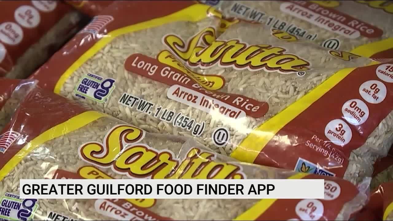 Greater Guilford Food Finder app helping people in need - YouTube