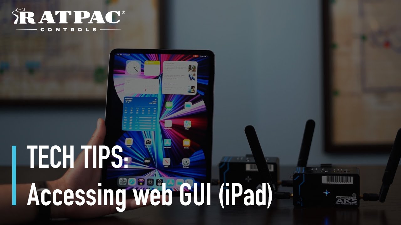 TECH TIPS: Accessing Web GUI on an AKS+ (iPad) - YouTube
