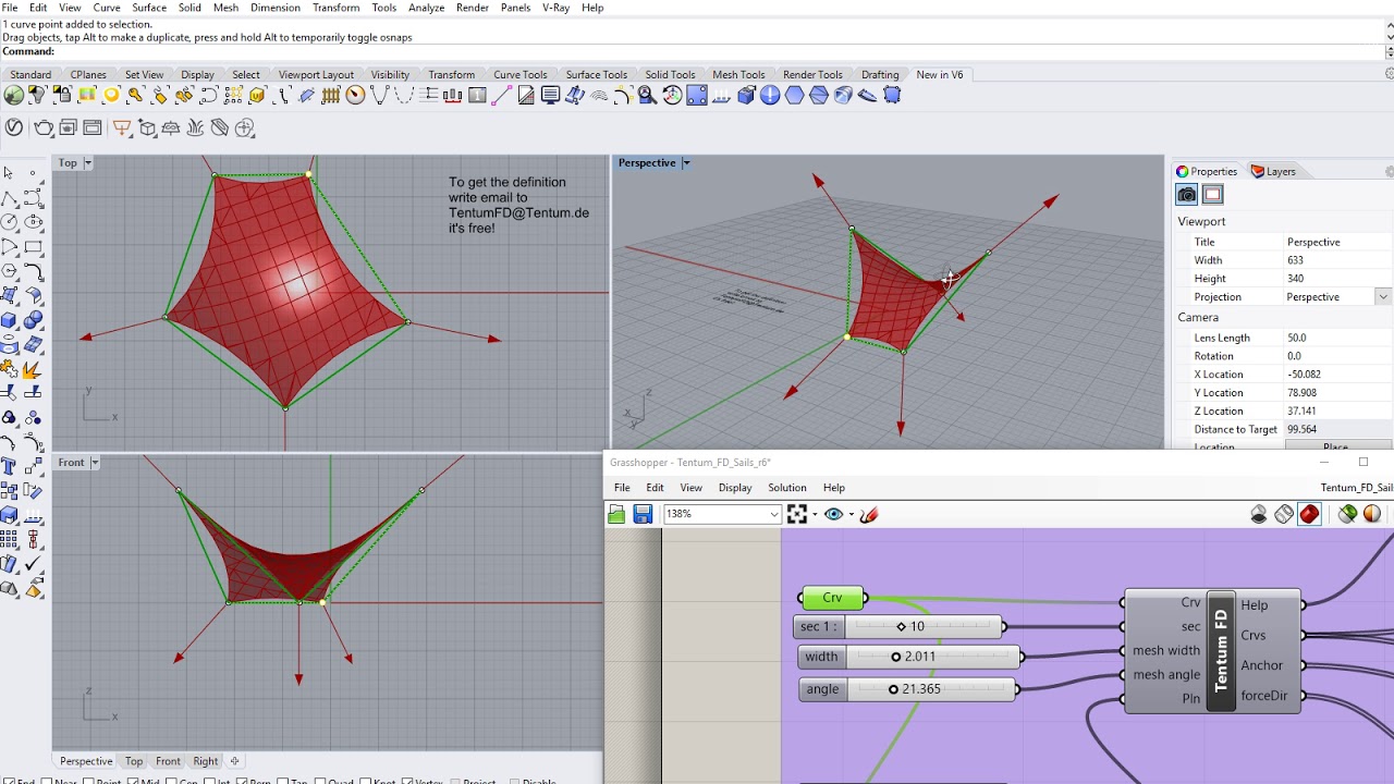 easy formfinding with Rhino6 - YouTube