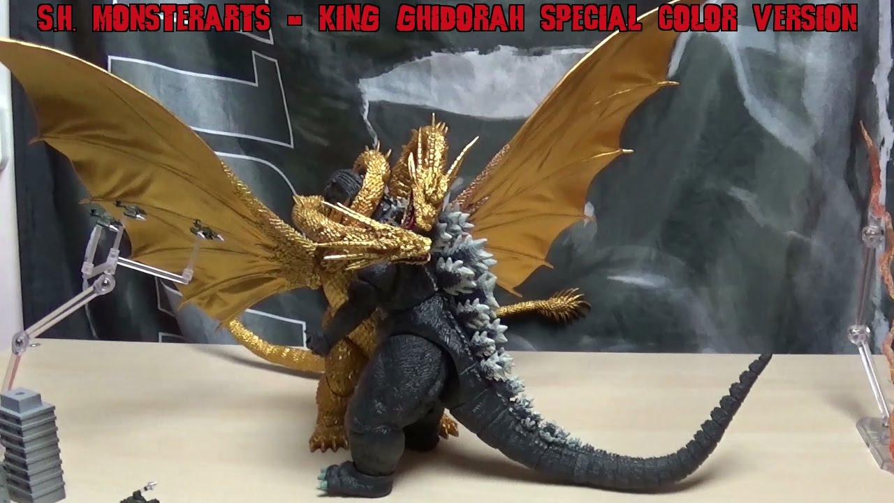 S.H. MonsterArts - King Ghidorah Special Color Version - YouTube