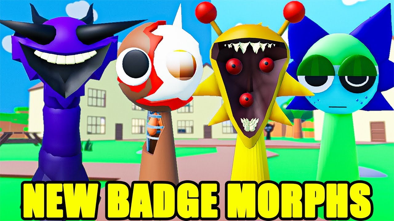 How to get ALL 4 NEW Sprunki Badge Morphs in 3D Sprunki RP [ROBLOX ...