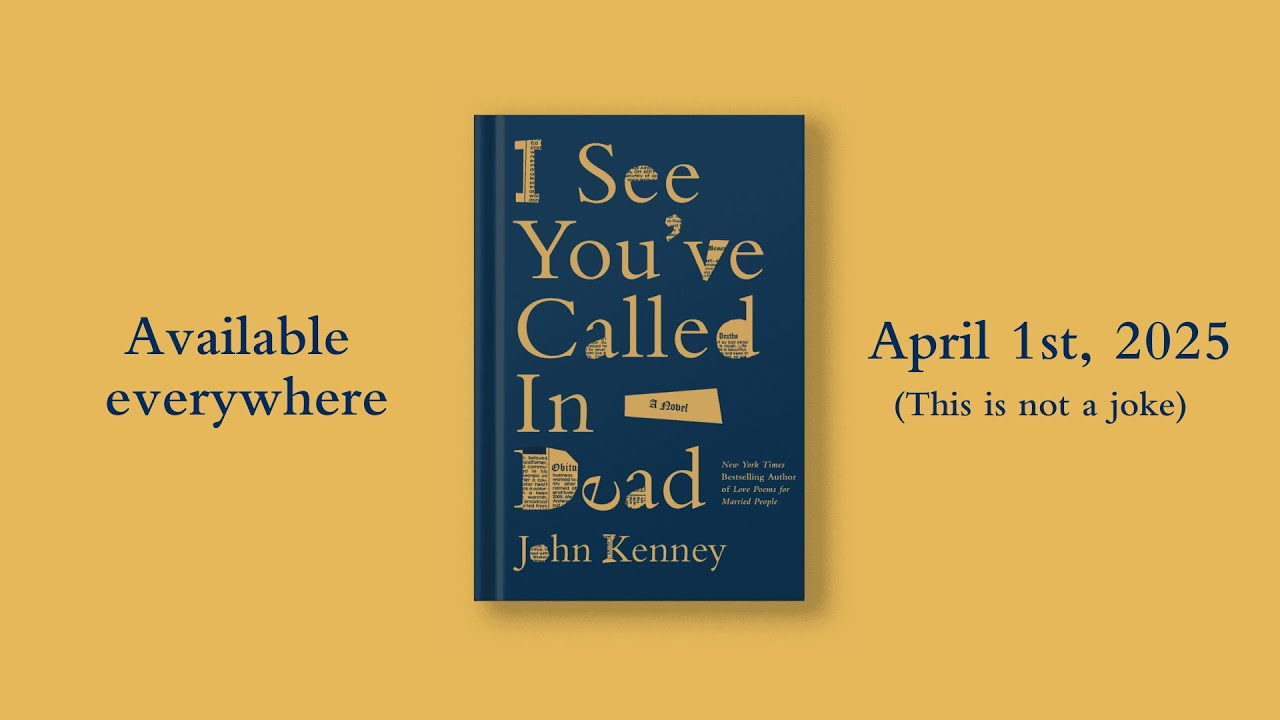 I SEE YOU'VE CALLED IN DEAD by John Kenney - A Zibby Publishing trailer - YouTube