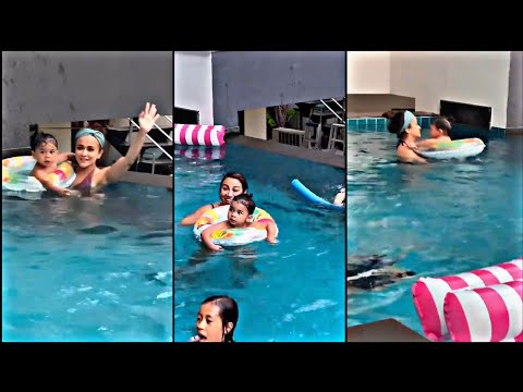 Ning Baizura & Sazzy Falak || Family Pool Day