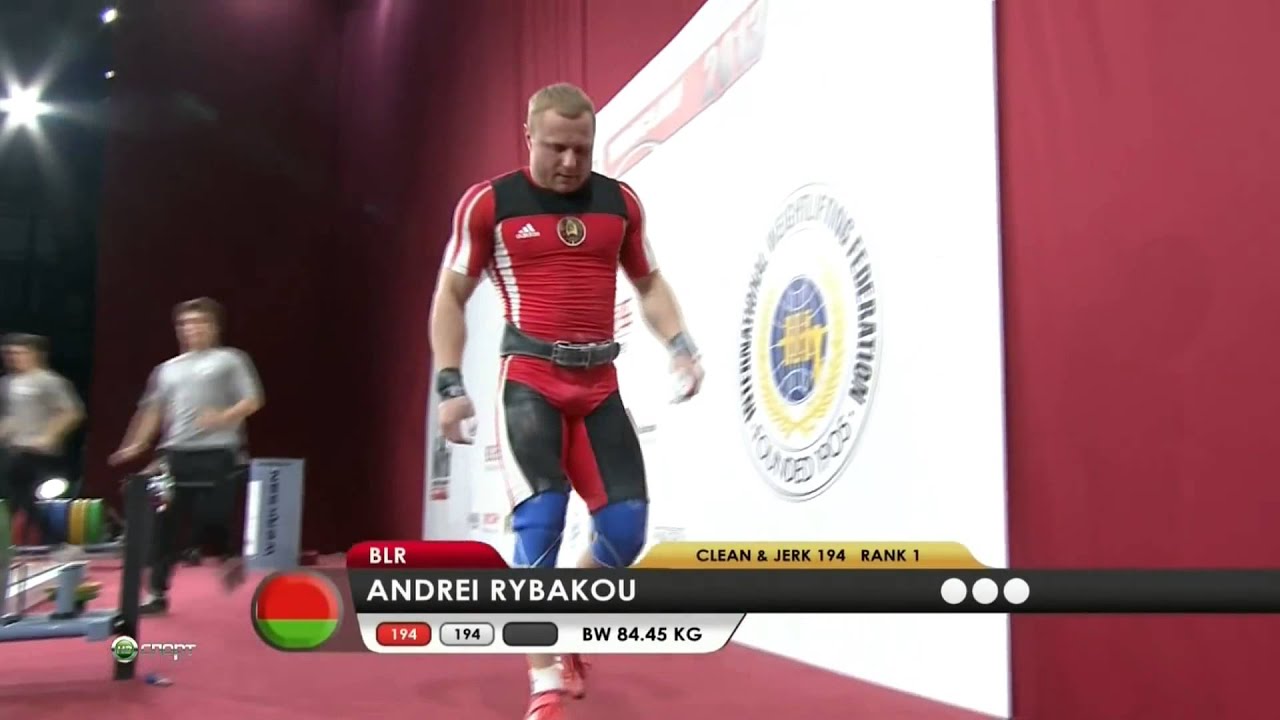 RYBAKOV Andrei 2j 194 kg cat. 85 World Weightlifting Championship 2013 ...