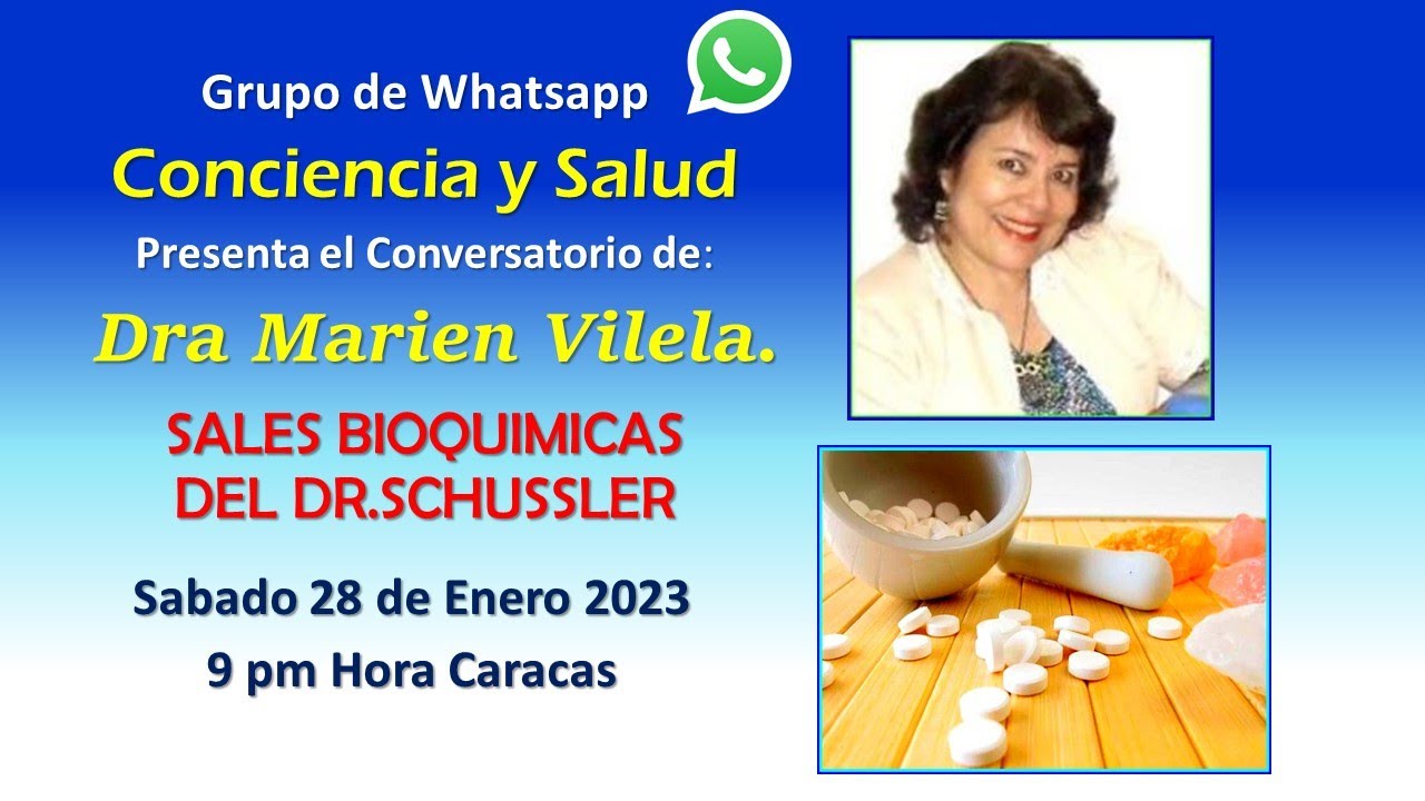 28 LAS SALES BIOQUIMICAS DEL DR SCHUSSLER por Dra MARIEN VILELA - YouTube