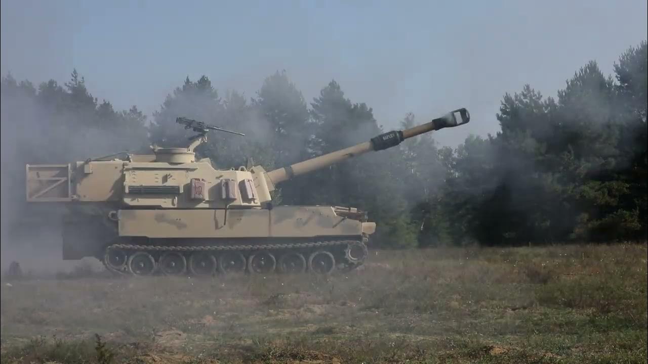 M109A6 Paladin Self-Propelled Howitzer Live-Fire in Poland - YouTube