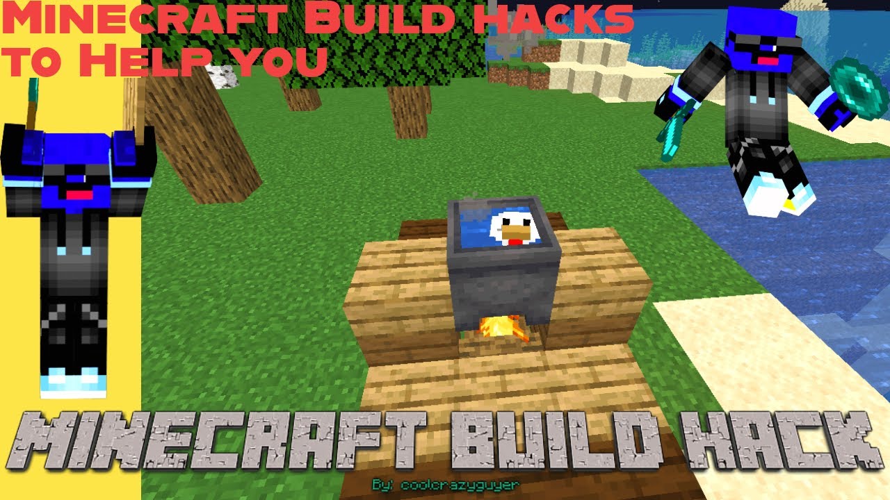 Minecraft build hacks different times (smallest violin) 🤩!! - YouTube