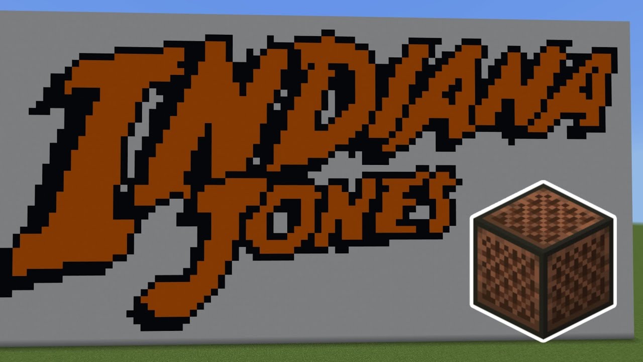 Minecraft Note Block Tutorial Indiana Jones Theme Youtube 8853