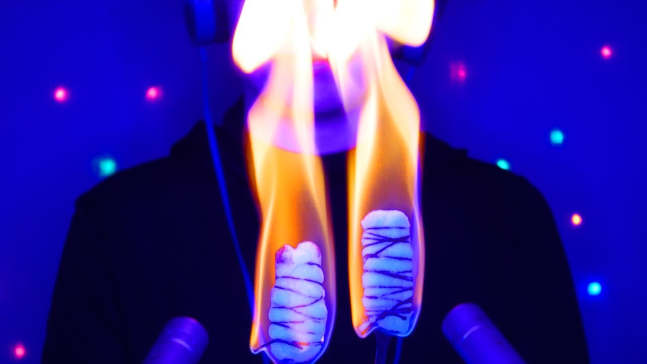 Asmr Fire 🔥 Burning my Mics | Hypnotic Asmr No Talking for Sleep and ...