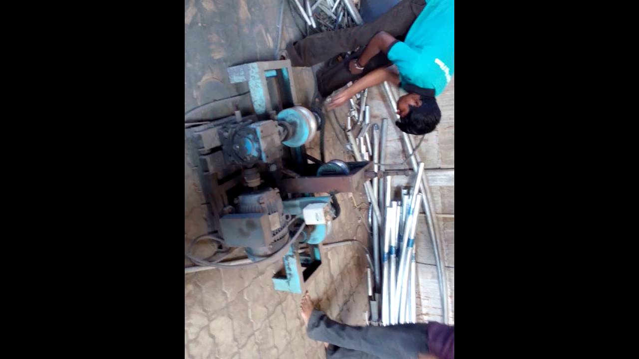 Gi pipe bending machine for Poly House - YouTube