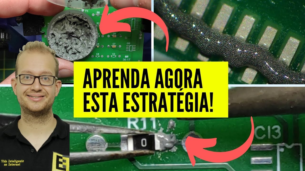 Como Soldar SMD com Ferro de Solda e Pasta de Solda - Como usar Solda ...