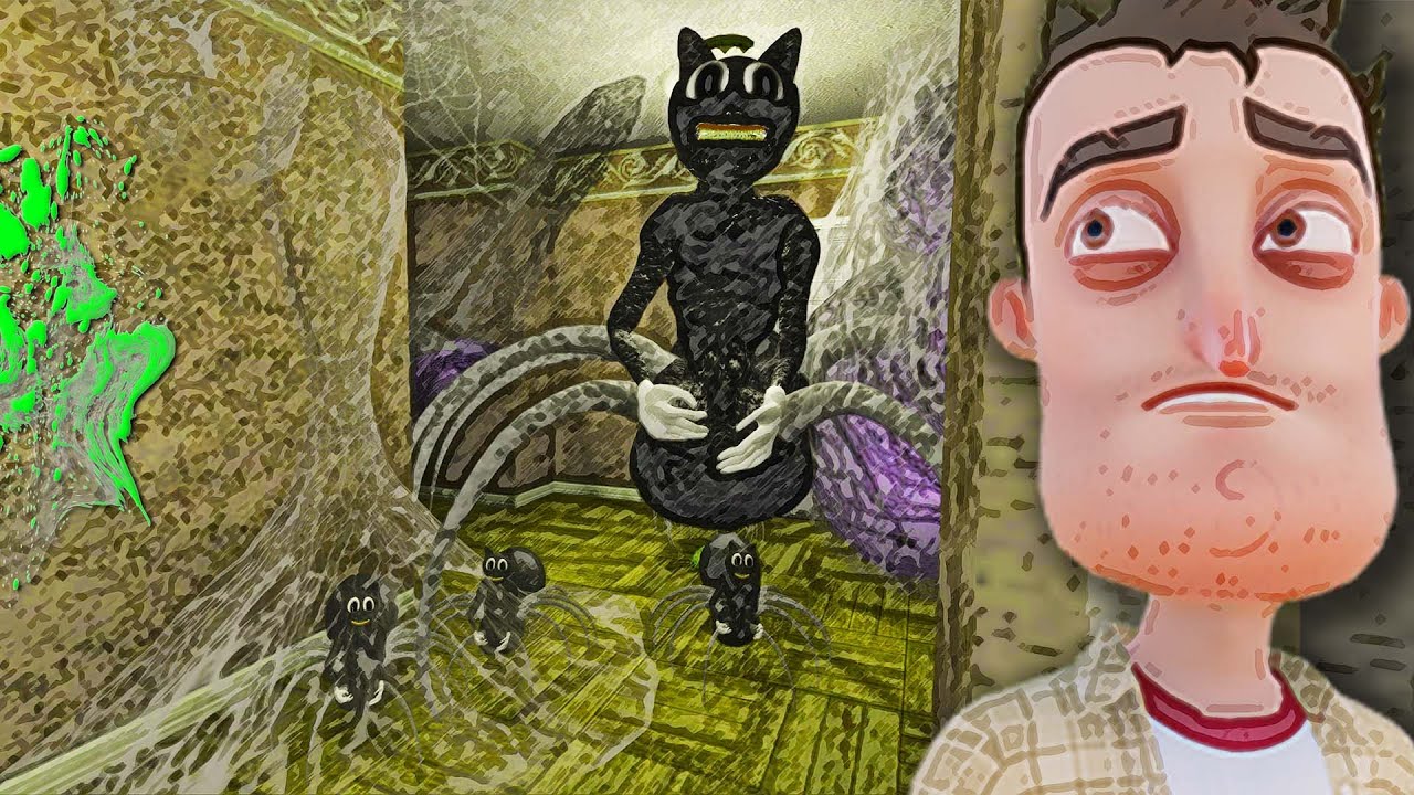 We Found a HUGE Spider Cartoon Cat Nest in Gmod?! (Garry's Mod) - YouTube