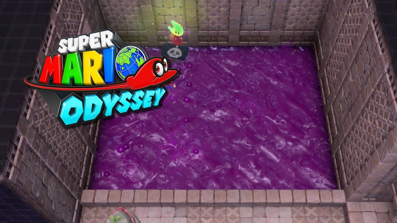 Super Mario Odyssey - Sand Kingdom - Skull Sign in the Transparent Maze ...