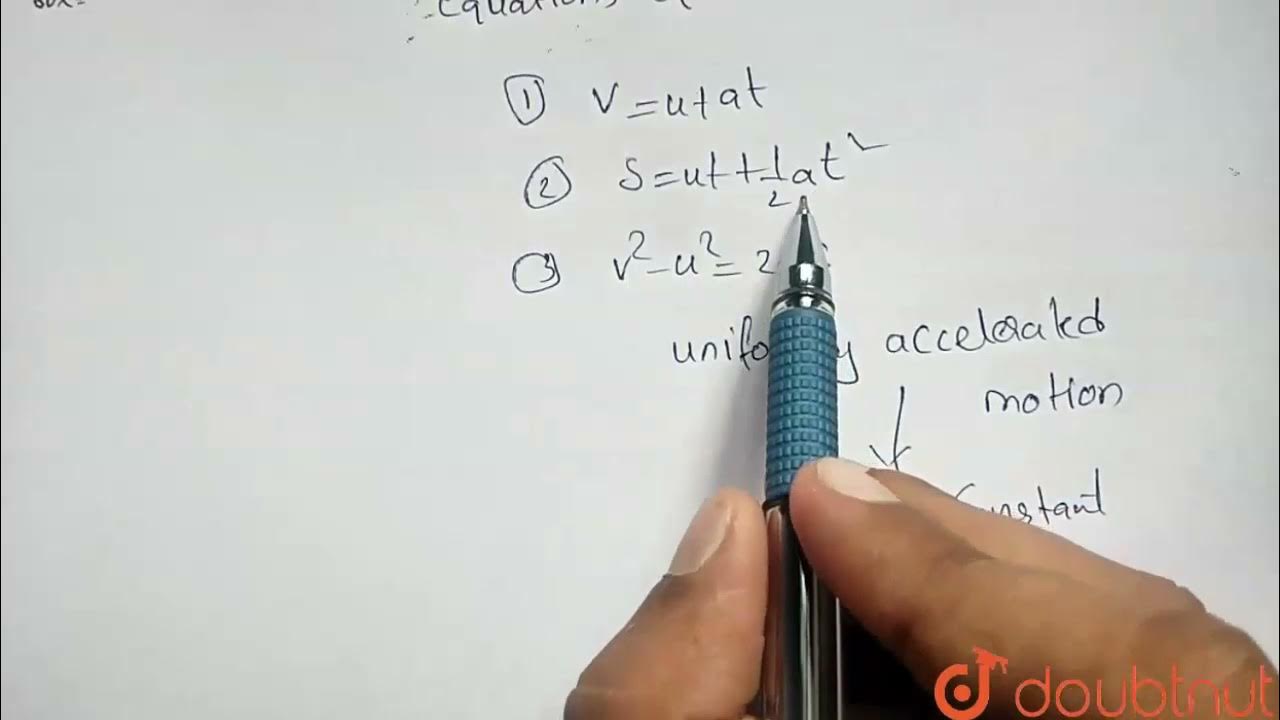 Can the equation of kinematics be used when the acceleration varies ...