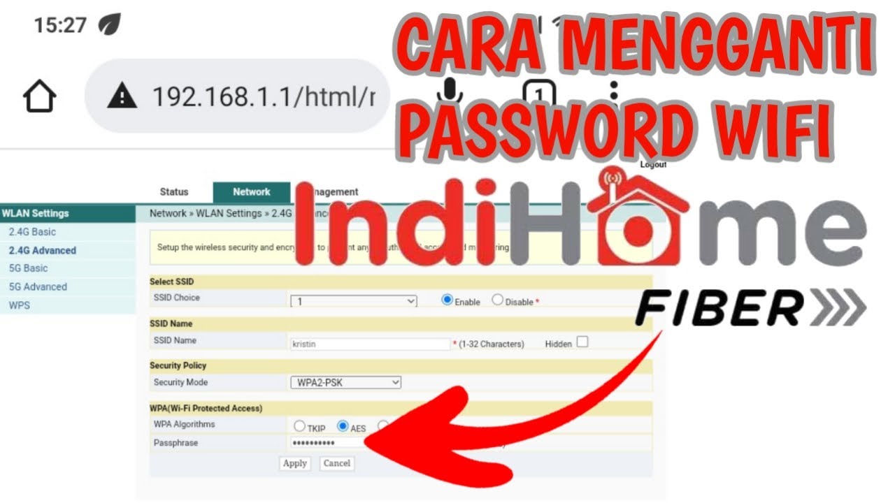 FiberHome | Cara Mengganti Nama & Password Wifi IndiHome - YouTube