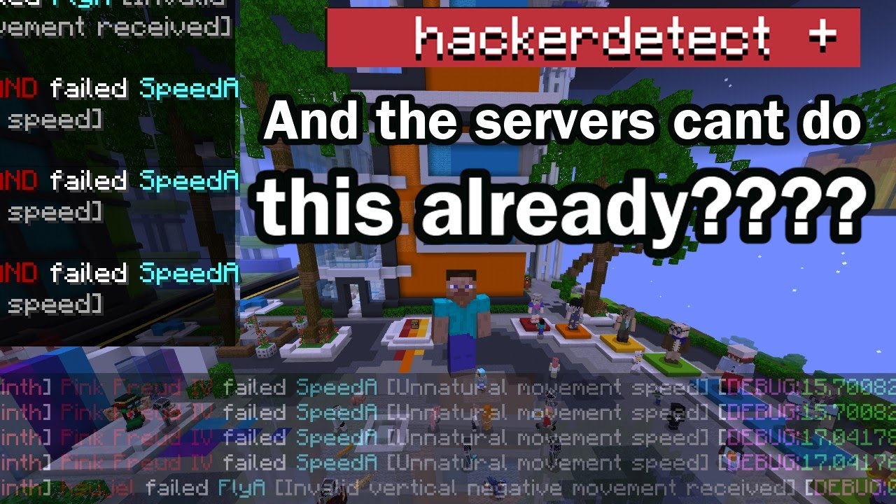 A Minecraft Bedrock hacked client that Can Detect Hackers??? - YouTube