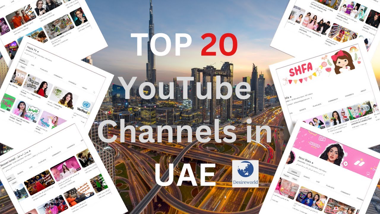 Top 20 YouTube channels in UAE - YouTube