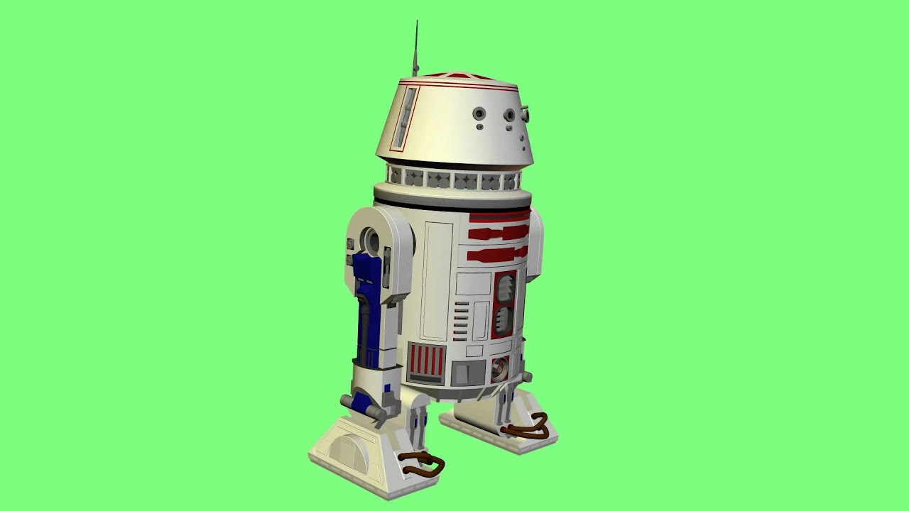 green screen r5 unit droid s01r02 1080p - YouTube