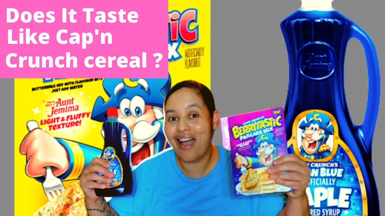 Cap'n Crunch Berrytastic Pancake Mix and Ocean Syrup review - YouTube