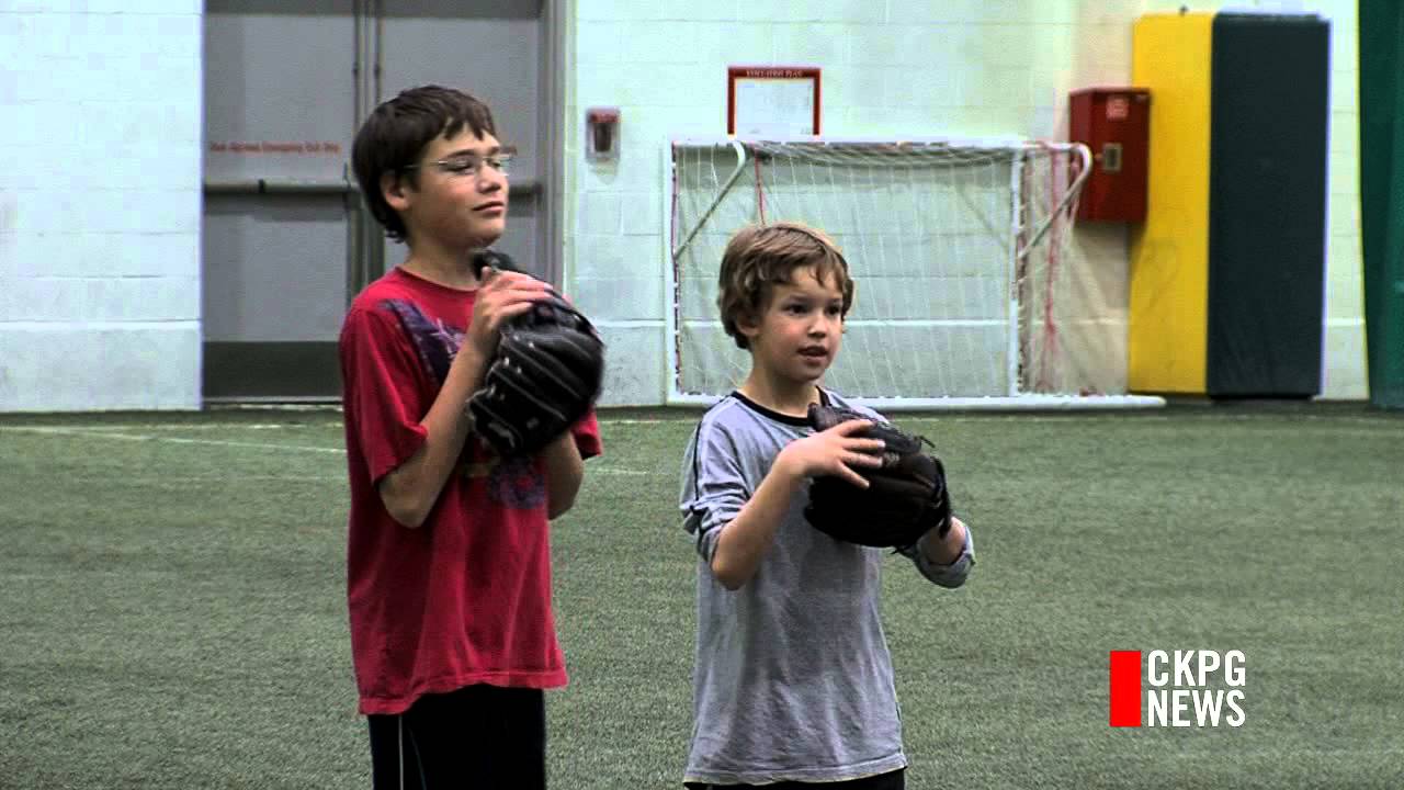 Winter Baseball Training At Northern Sports Centre - YouTube