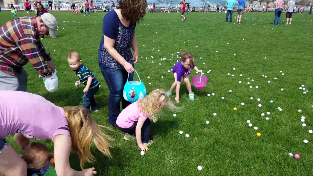 Easter egg explosion - YouTube