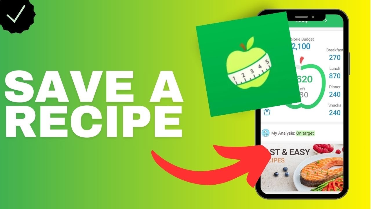 How to save a recipe in the My Net Diary app? - YouTube
