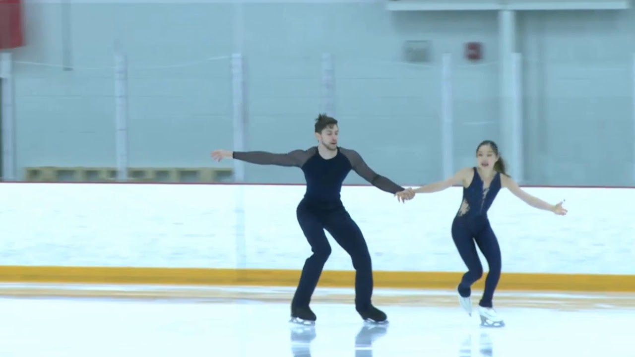 Nadine Wang / Francis Boudreau-Audet 2019 Minto Summer Skate - SP - YouTube