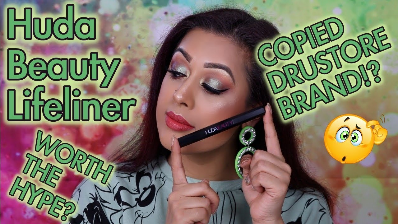 REVIEW & DEMO: Huda Beauty Life Liner - COPY DRUGSTORE DUPE!? - YouTube