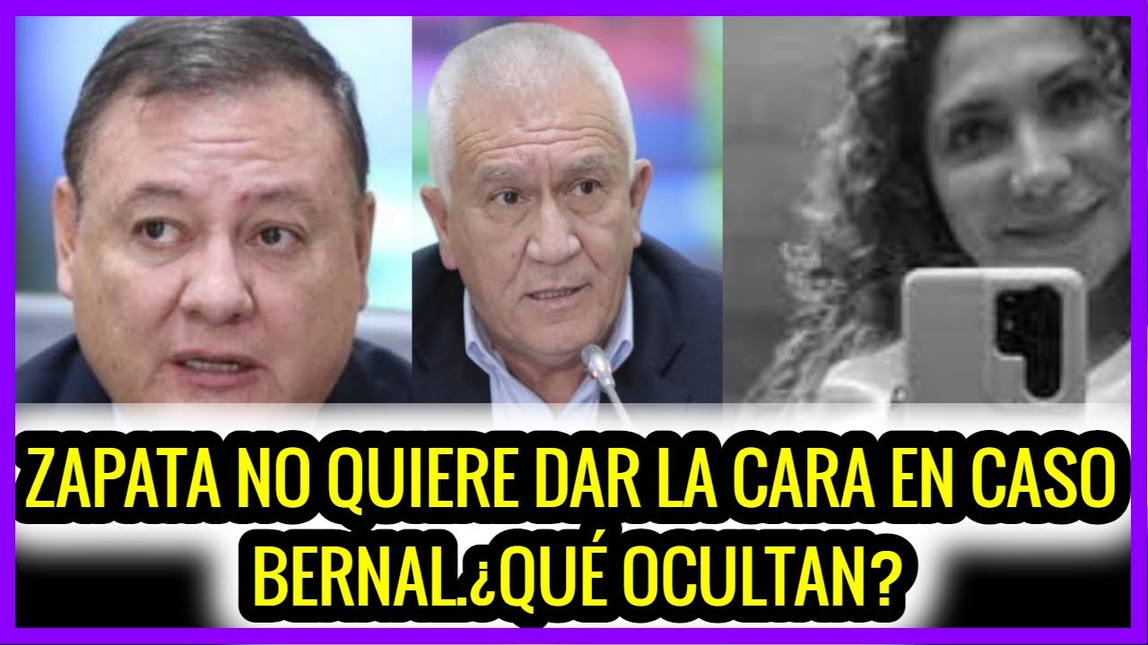 Zapata no quiere dar la cara en caso Bernal. ¿Qué ocultan? - YouTube