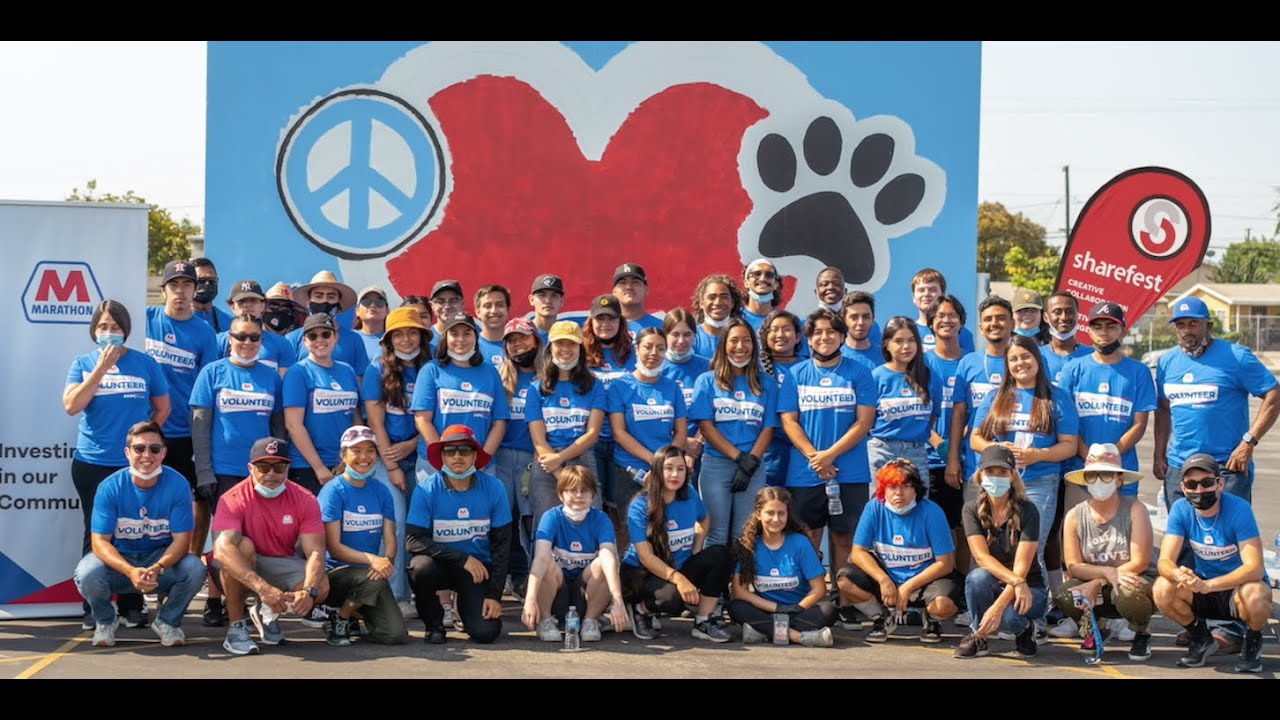 Day of Service in Carson with Marathon - YouTube