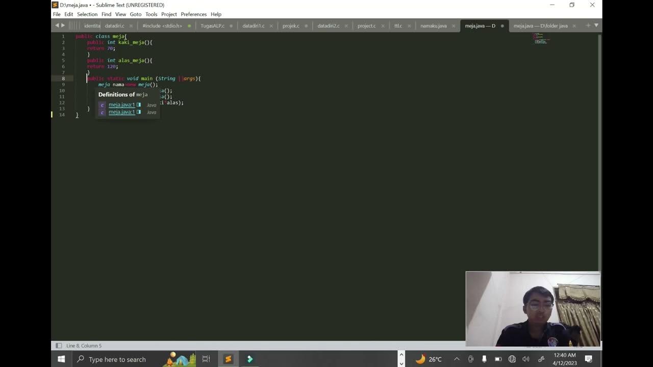 Membuat Pemograman Sederhana Nilai Balikan menggunakan Program Java - YouTube