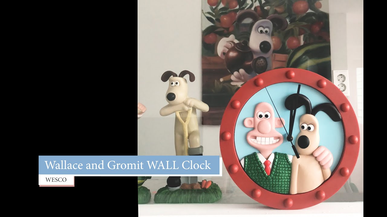[Yoppy Is Happy] 월레스와 그로밋 벽 시계 wallace and gromit wall clock - YouTube