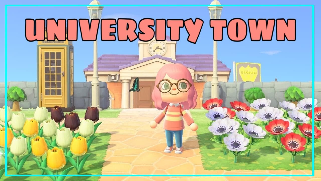 University Town Tour - Animal Crossing New Horizons - YouTube
