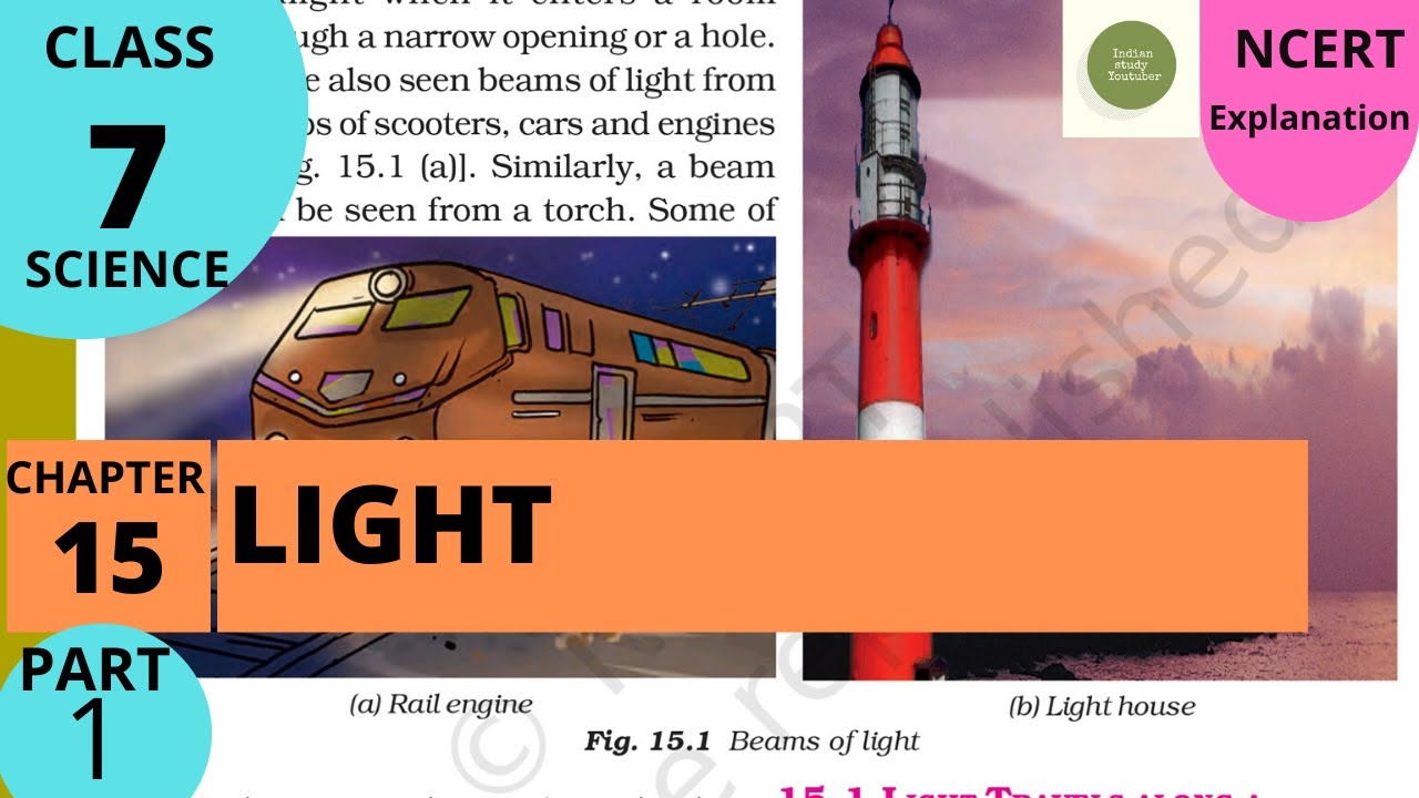 NCERT Class 7th Science Chapter 15th : Light (PART 1) - YouTube