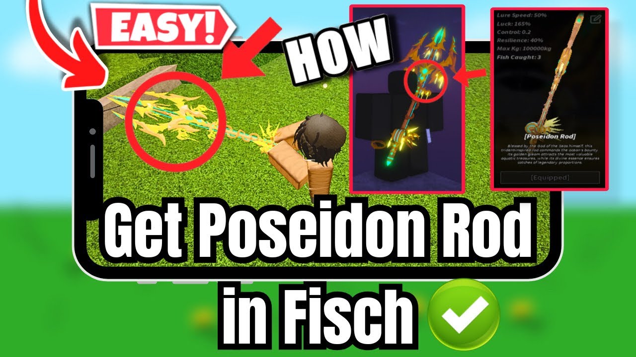 How to get Poseidon Rod in Fisch on Roblox Game (Easy) - YouTube