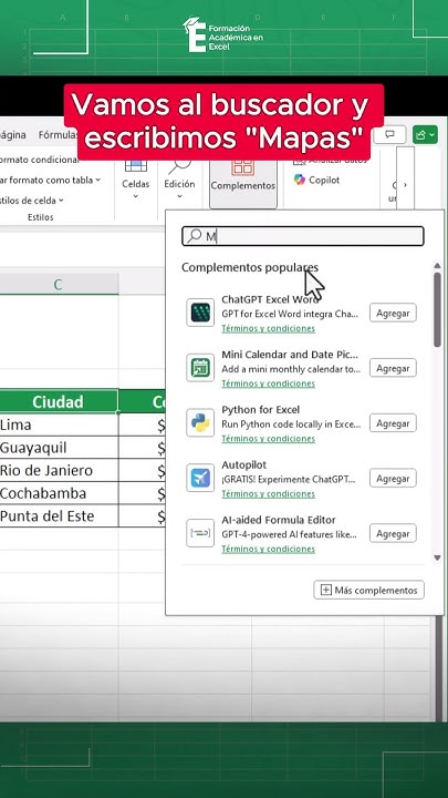 Crea mapas dinámicos en Excel con solo unos clic. 😳 #excel #exceltips #exceltutorial # ...